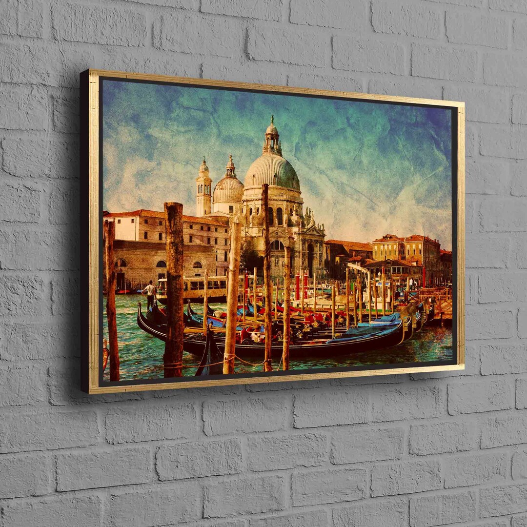 Granc Canal Poster, Modern Poster, Landscape Art, Cityscape Wall Decor ...