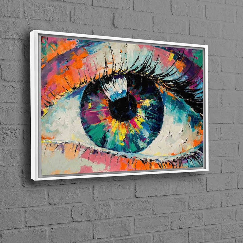 Eye Painting, Eye Wall Art, Modern Canvas Art, Abstract Canvas Art ...