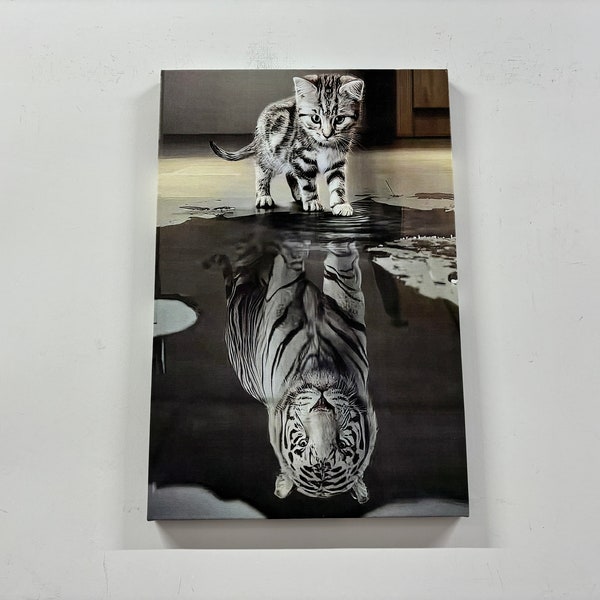 Cat Reflection Tiger - Etsy