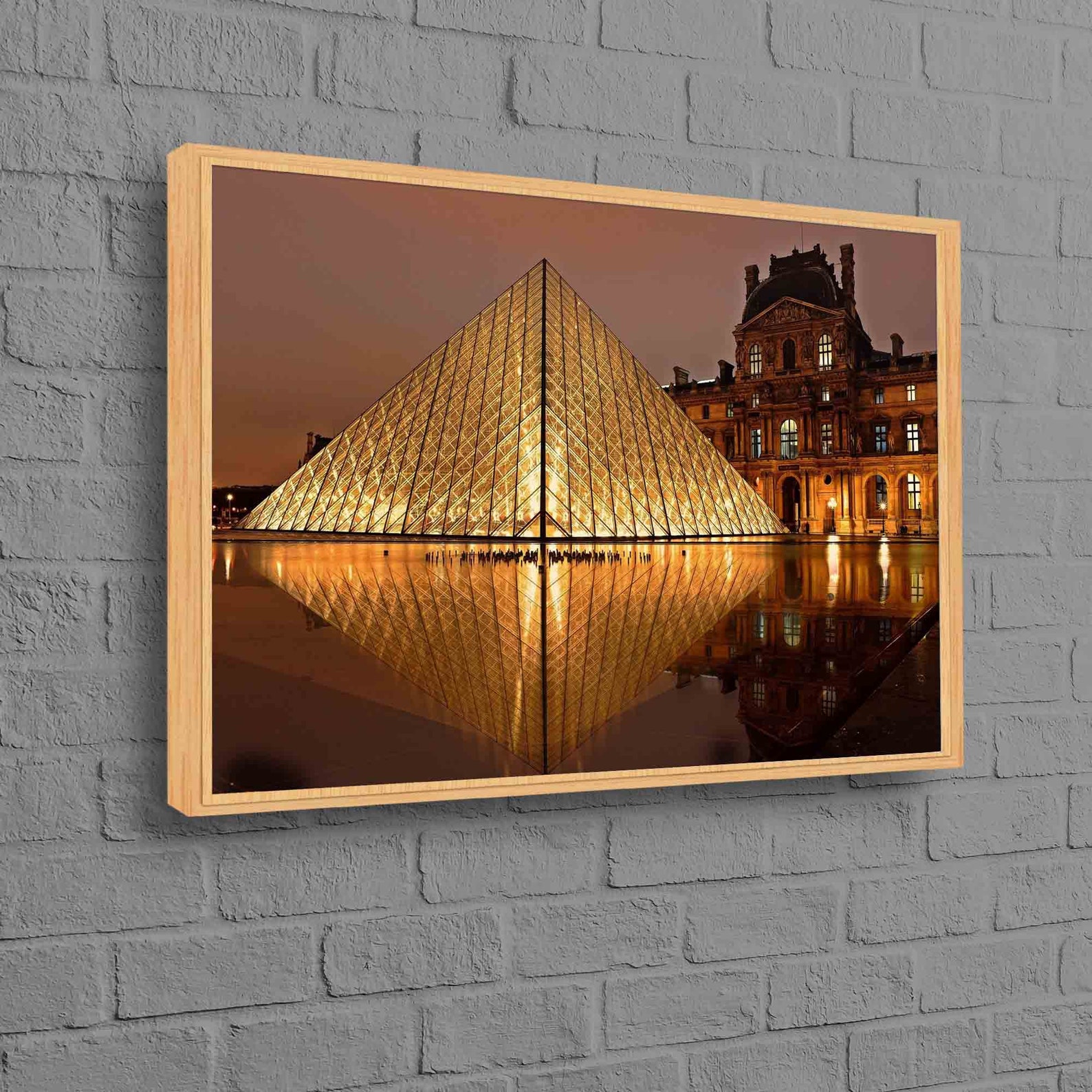 Louvre Museum, Paris Landscape Art, View Poster, Louvre Museum Artwork ...