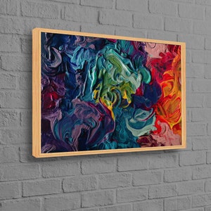 Colorful, Colorful Canvas, Different Color Canvas, Abstract Canvas Gift ...