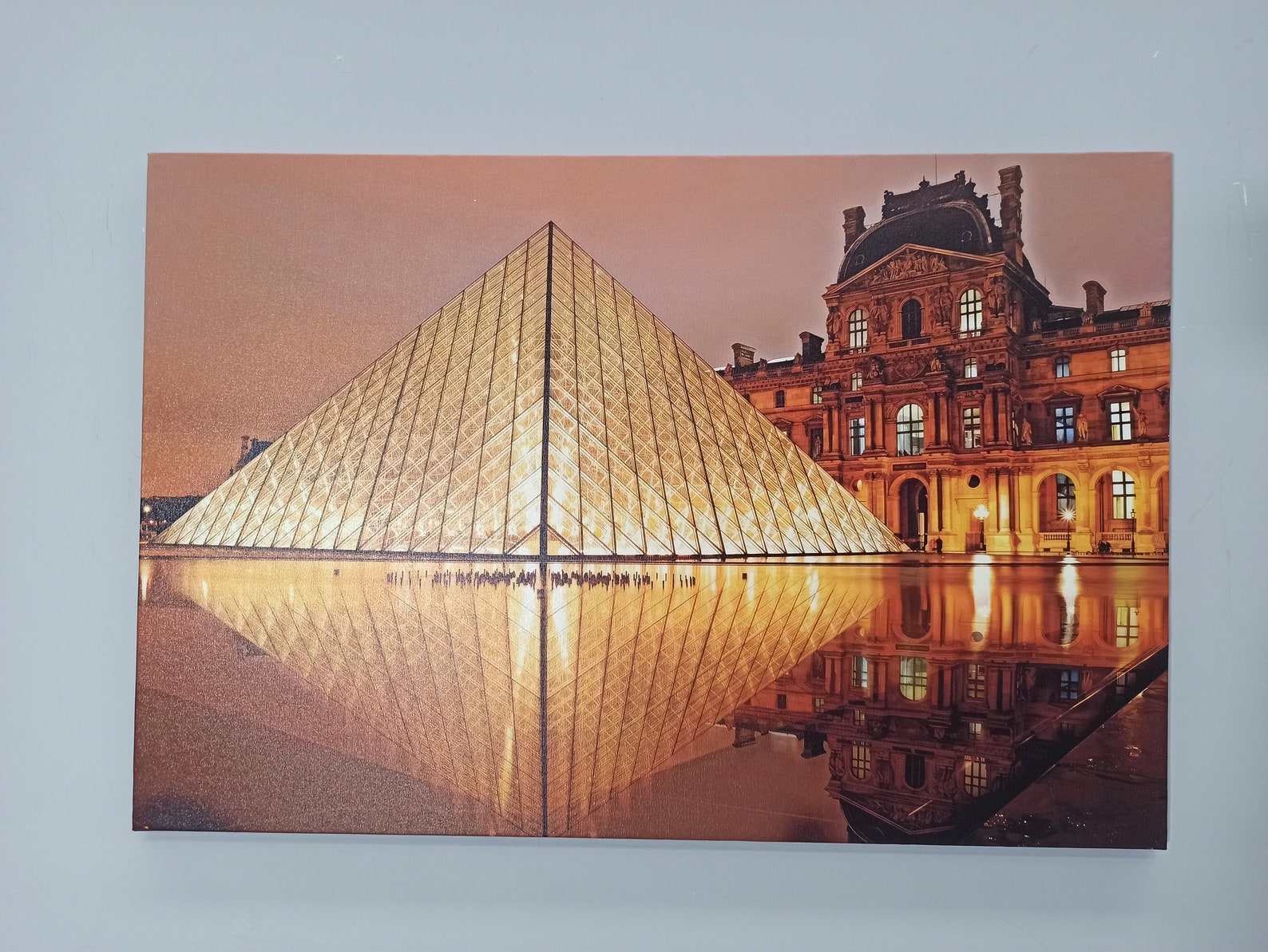Louvre Museum, Paris Landscape Art, View Poster, Louvre Museum Artwork ...