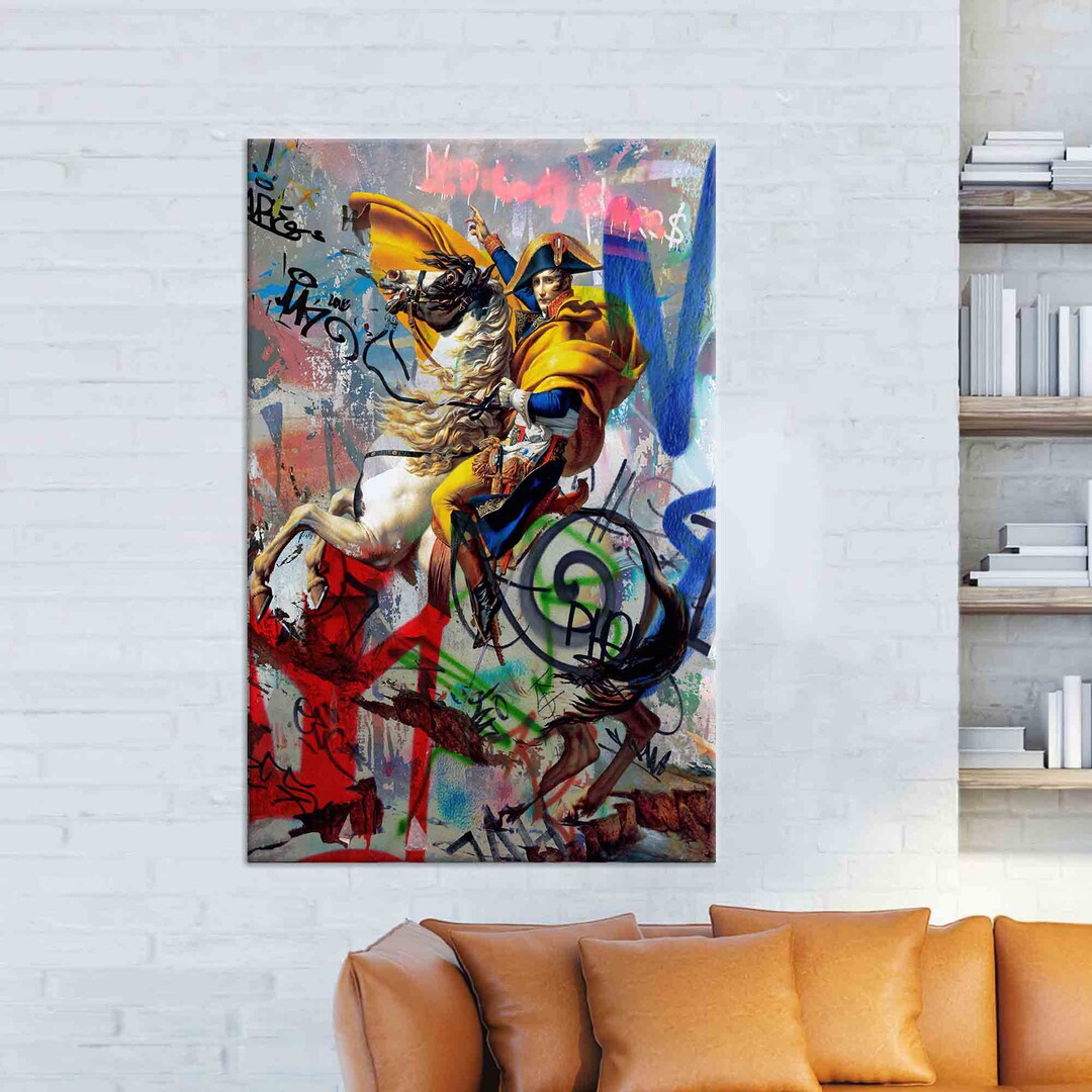 Large Wall Art, Canvas Decor, Canvas Art, Banksy Napoleon Bonaparte ...