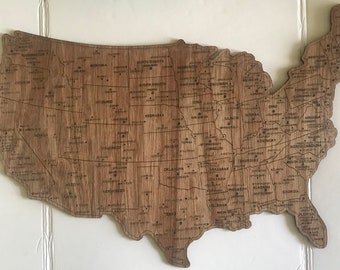 USA Map Svg. United States Map Laser Cut Template. Cnc File - Etsy