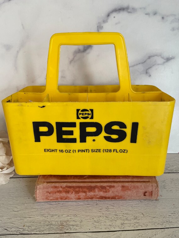 Vintage Pepsi, Pepsi Bottle Holder, Yellow Pepsi Stor… - Gem