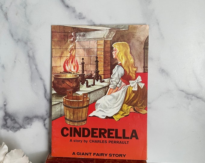Vintage Cinderella Book, Old Cinderella Book, 1967 Cinderella, Fairy ...