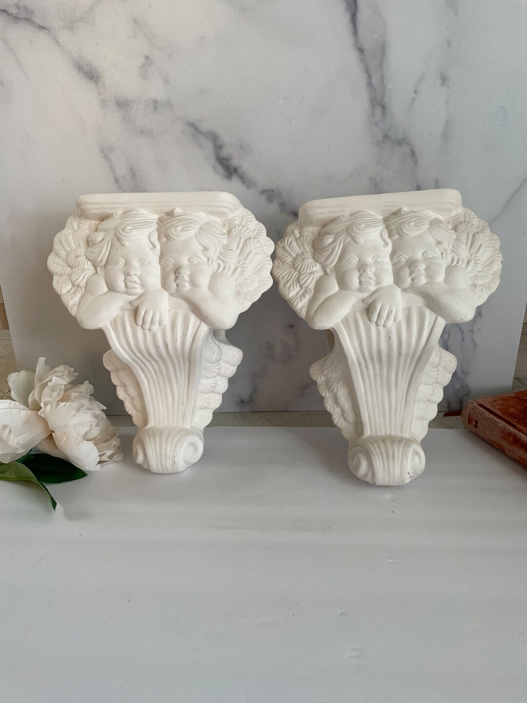 Cherub Wall Decor, Vintage Cherub, Cherub Wall Plaque, Garden Cherub ...