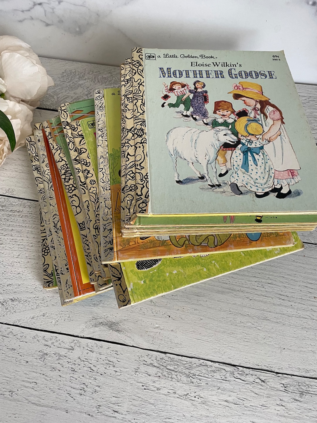Little Golden Book Set, Vintage Children Books, Children Book Set, Old ...