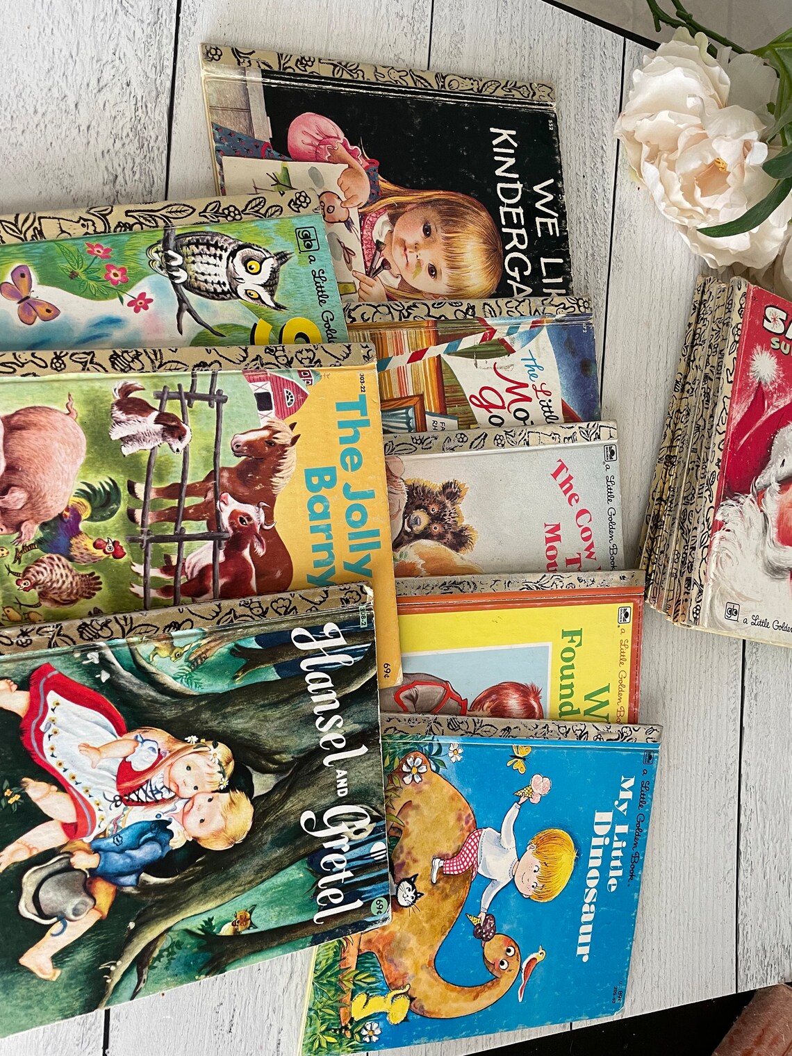 Little Golden Book Set, Vintage Children Books, Children Book Set, Old ...