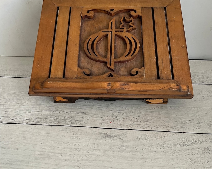 Bible Stand, Wood Bible Stand, Vintage Bible Stand, Bible Holder, Bible ...