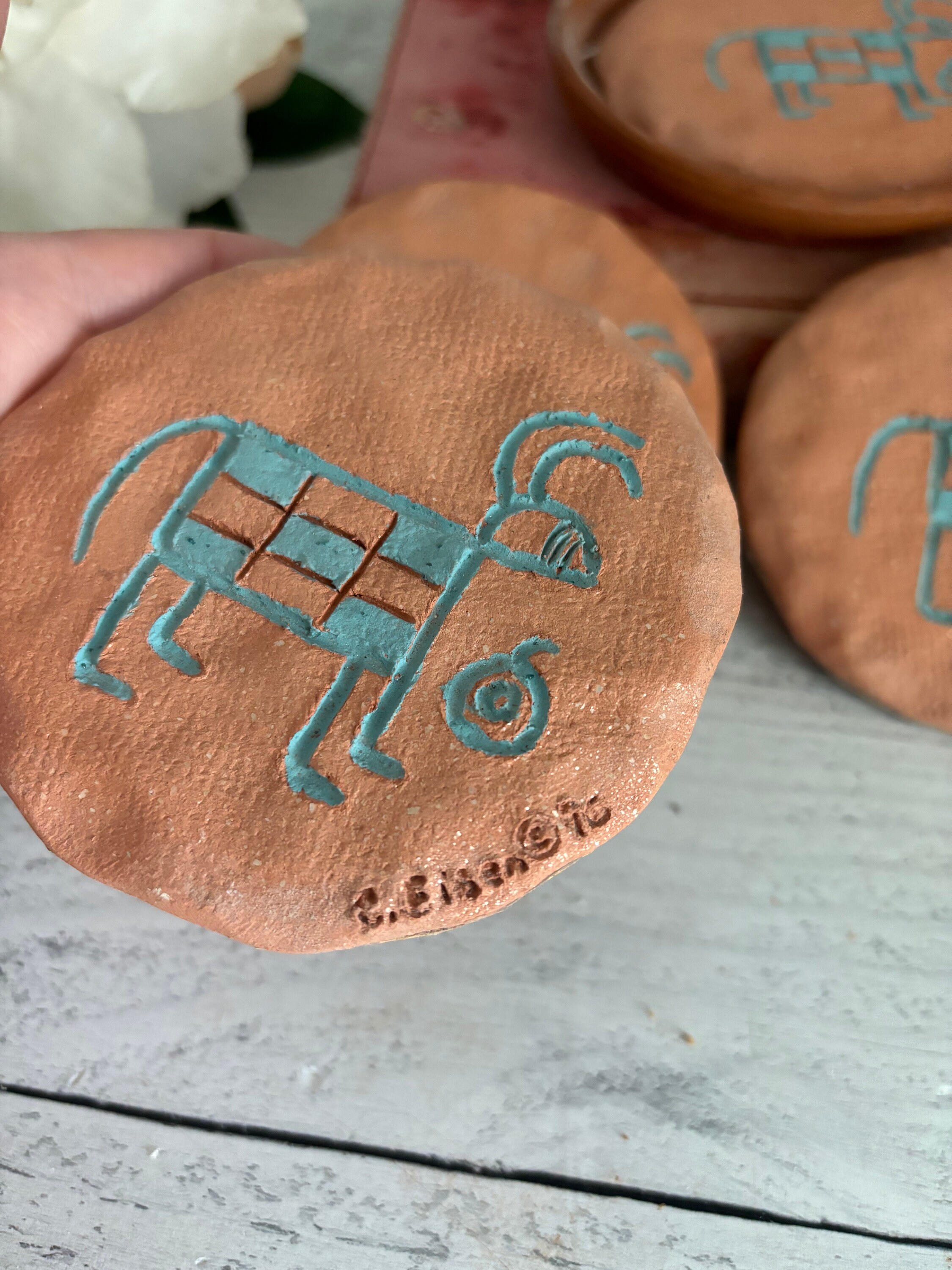 Terracotta Coasters, Handmade Coasters, Dog Coasters, Abstract Coasters ...