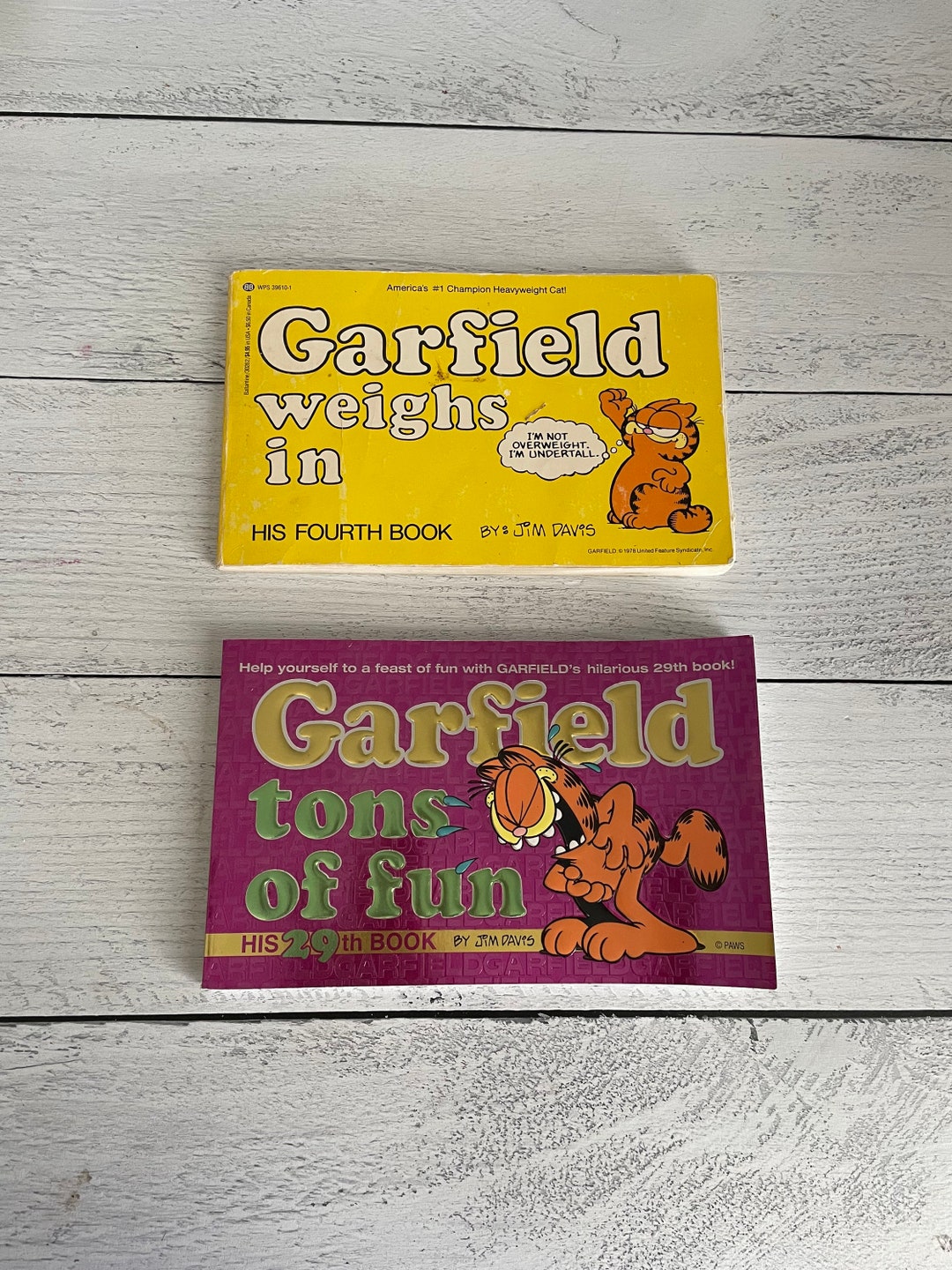 Vintage Garfield Books, Garfield Comic Books, Garfield Weighs In ...