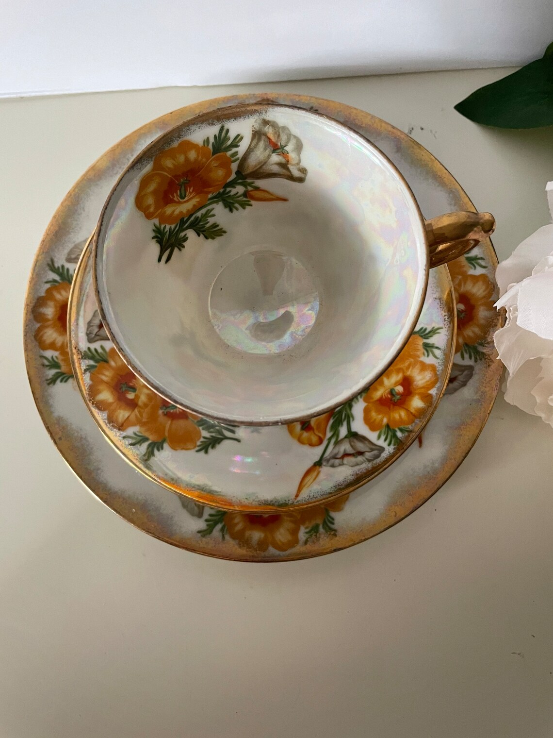 August Poppy China Vintage China Set Floral China Set - Etsy