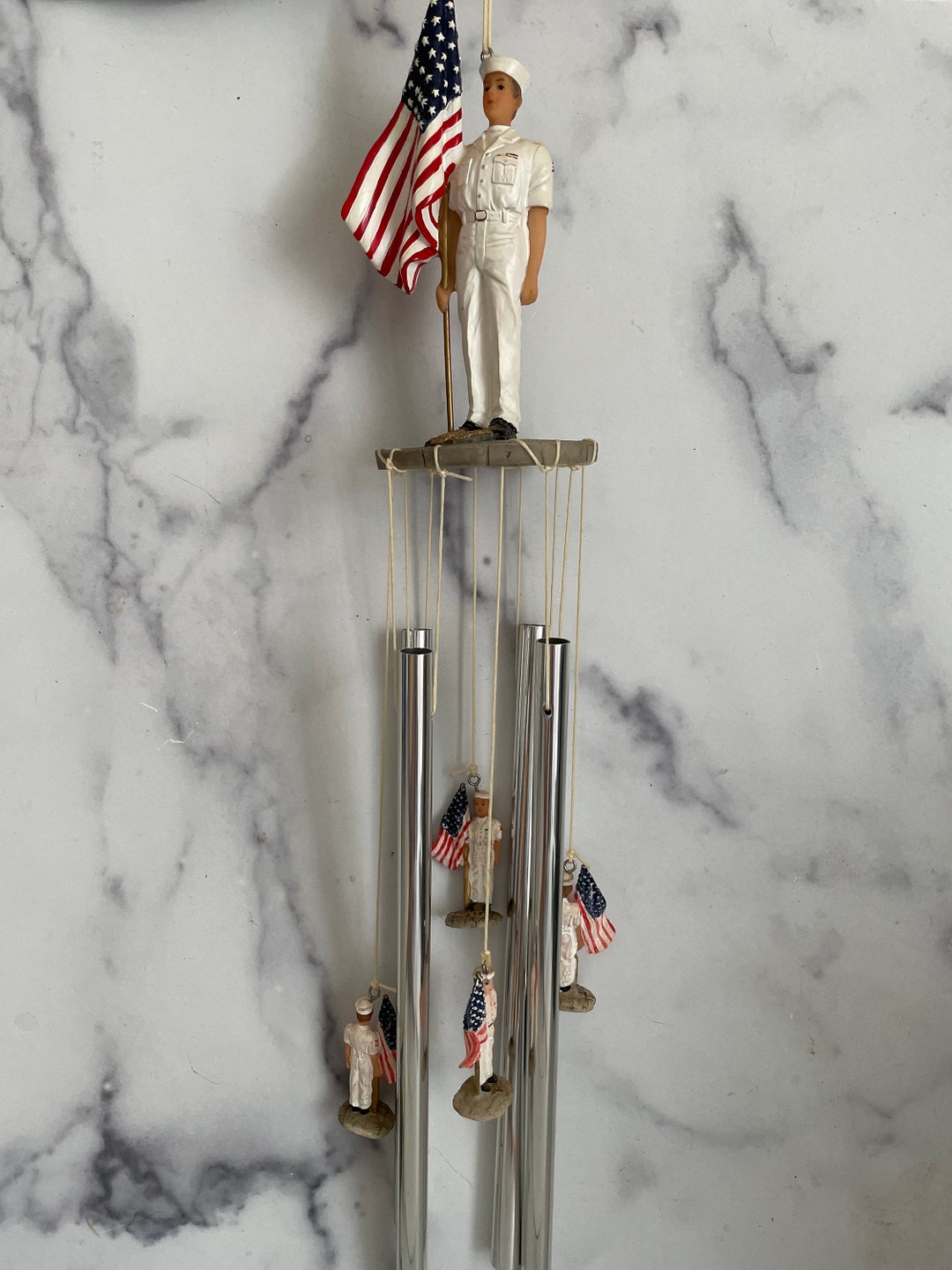 Navy Wind Chime, Military Wind Chime, Patriotic Wind Chimes - Etsy