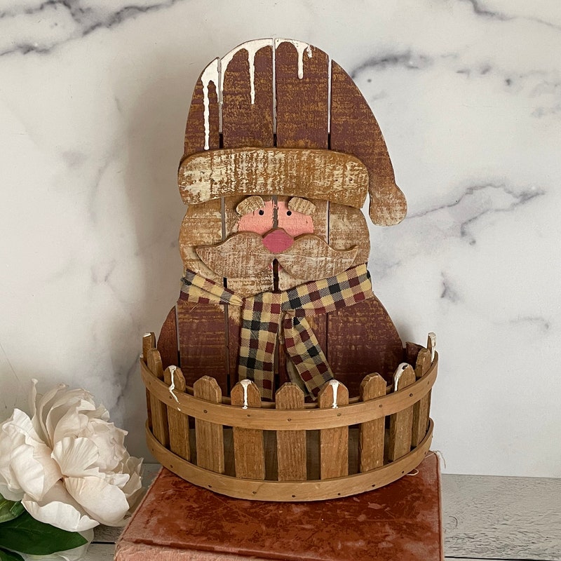 Santa Basket - Etsy