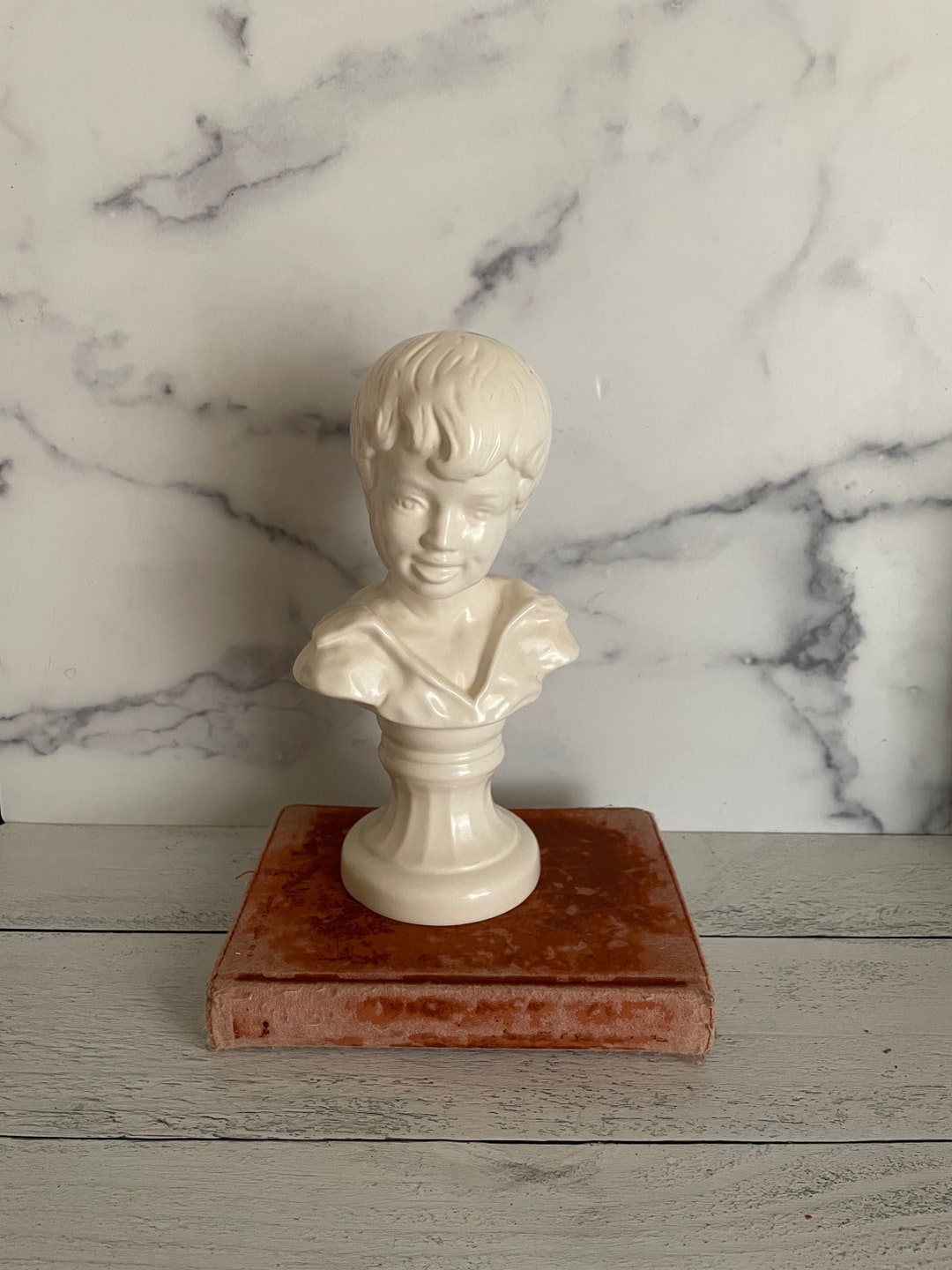 Vintage Ceramic Bust, Victorian Bust, Boy Bust, Ceramic Bust, Piano ...