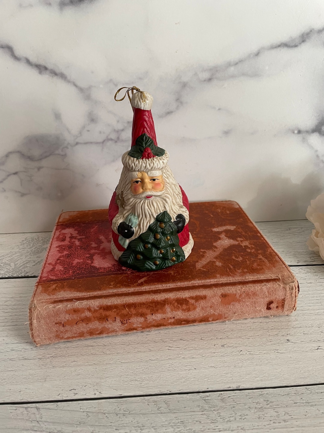 Santa Bell, Vintage Santa Bell, Old World Santa, Santa Ornament ...