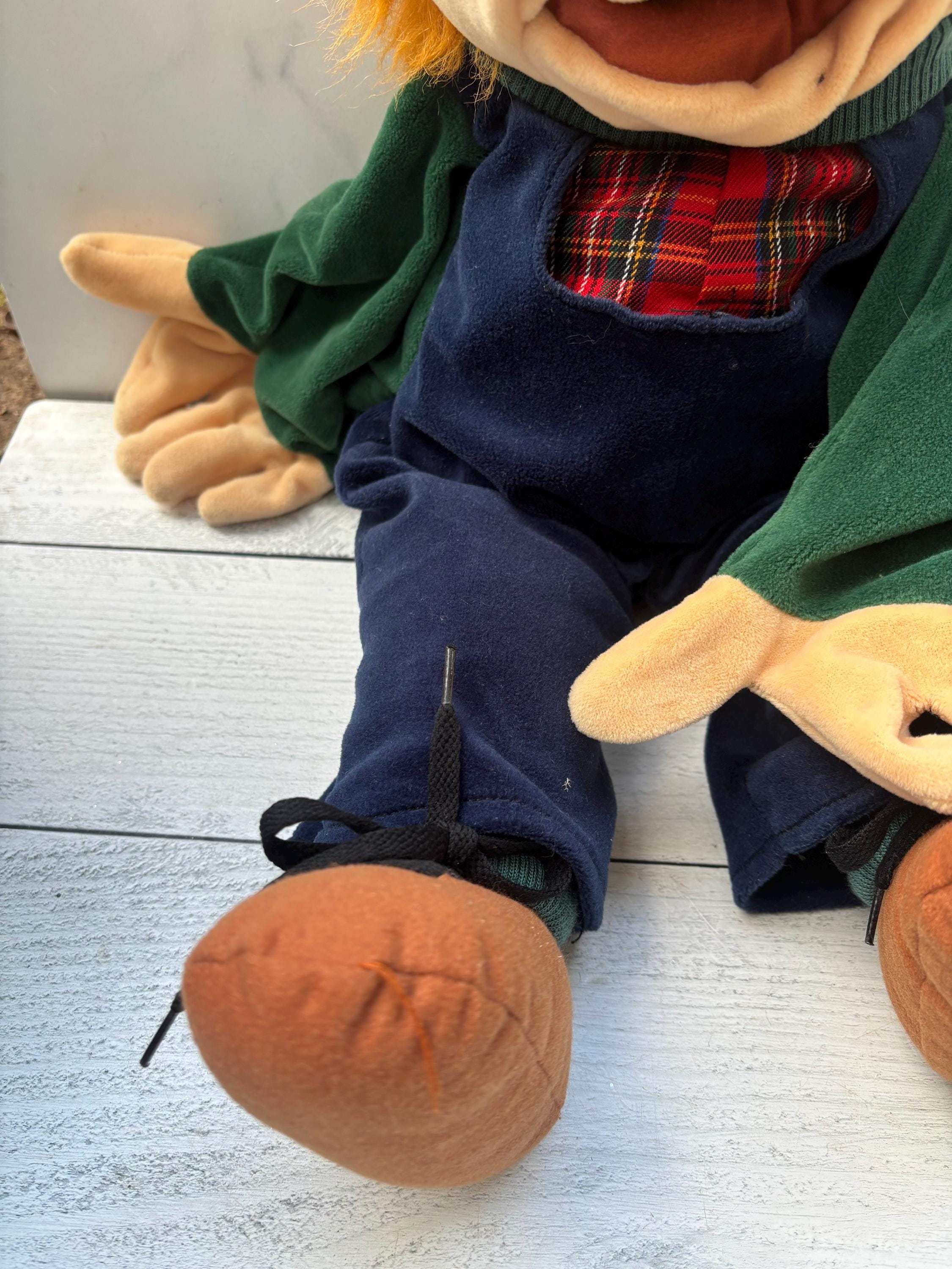 Hand Puppet, Vintage Puppet, Folkmanis Boy Puppet, Red Head Boy Puppet ...