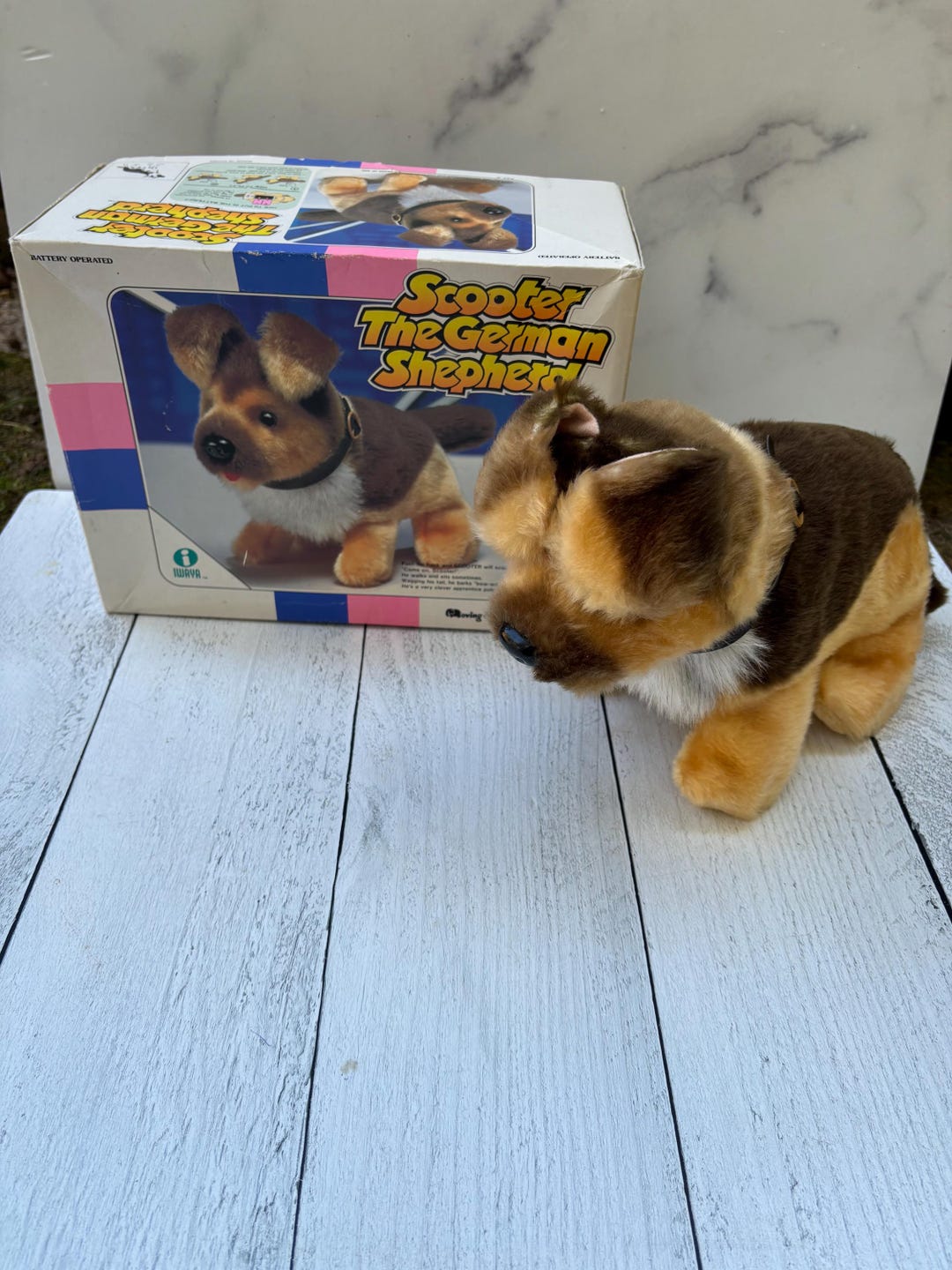 Vintage IWAYA, Vintage German Shepherd, German Shepherd Toy, German ...