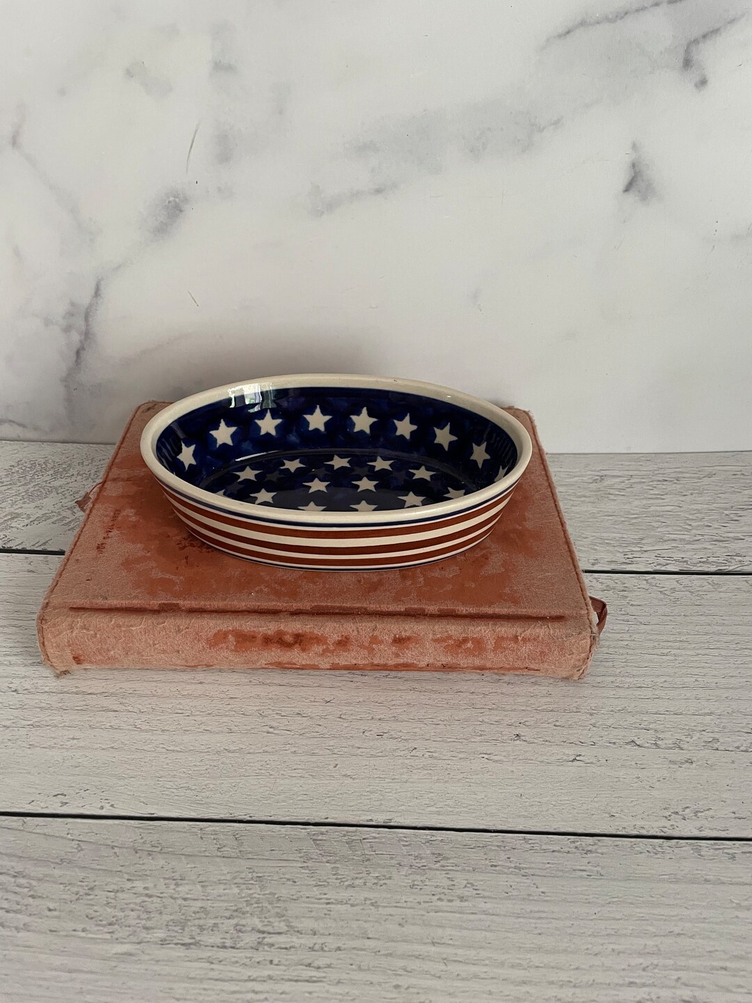 Polish Pottery, Stars and Stripes Pottery, Patriotic Pottery ...