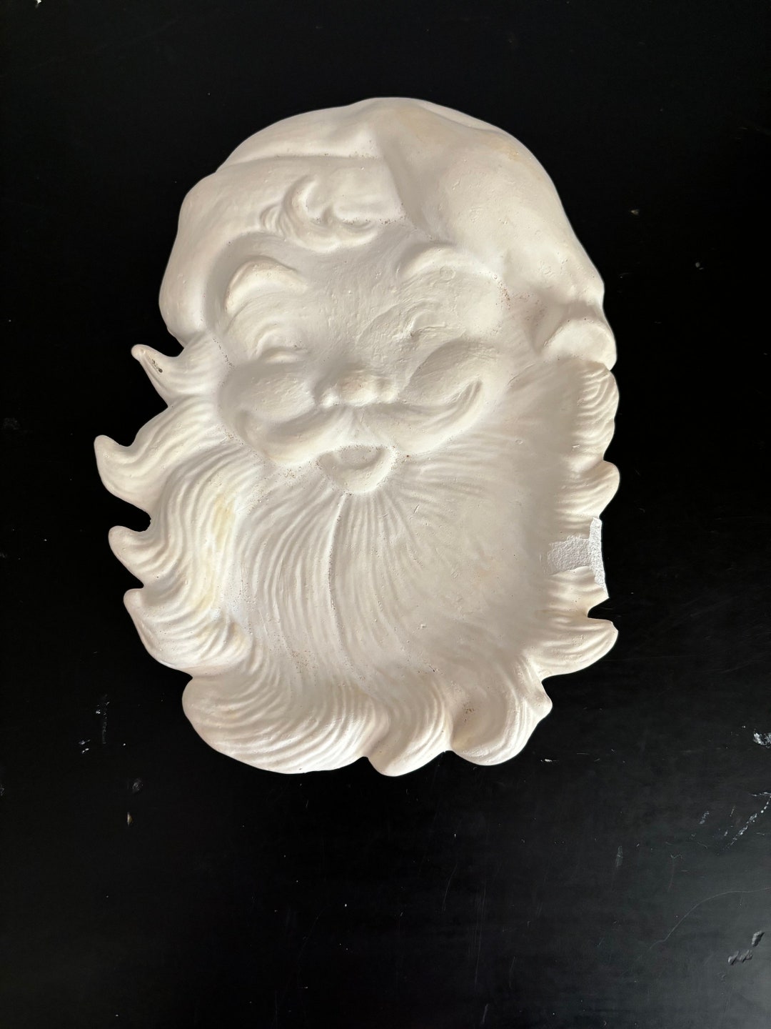 Santa Face Dish, Ceramic Santa Face, Vintage Santa Face, Vintage Santa ...