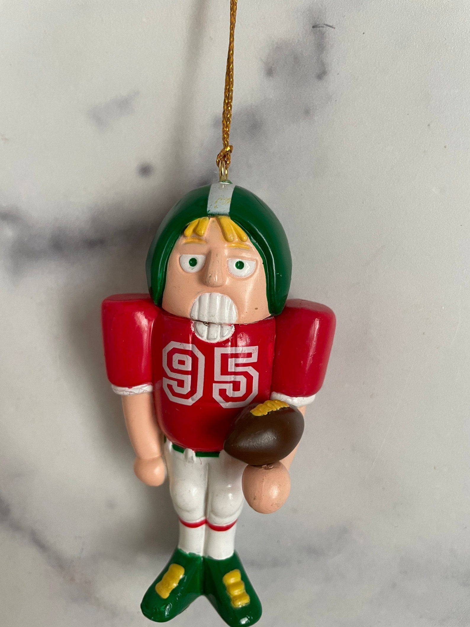 Vintage Football Player, Vintage Ornament, Vintage Football Ornament ...