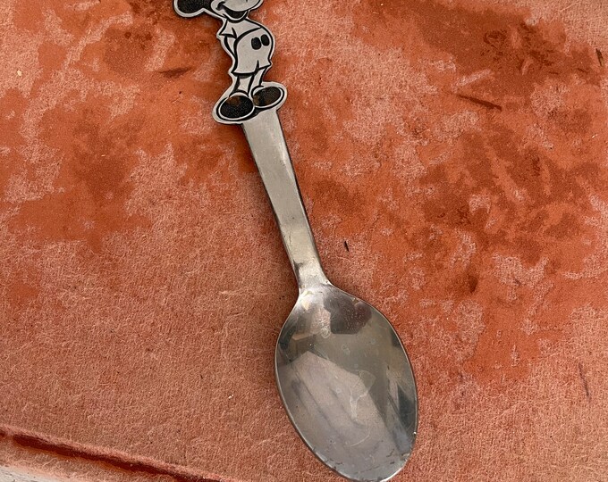 Vintage Disney Spoon, Vintage Mickey Spoon, Kids Mickey Spoon, Metal ...