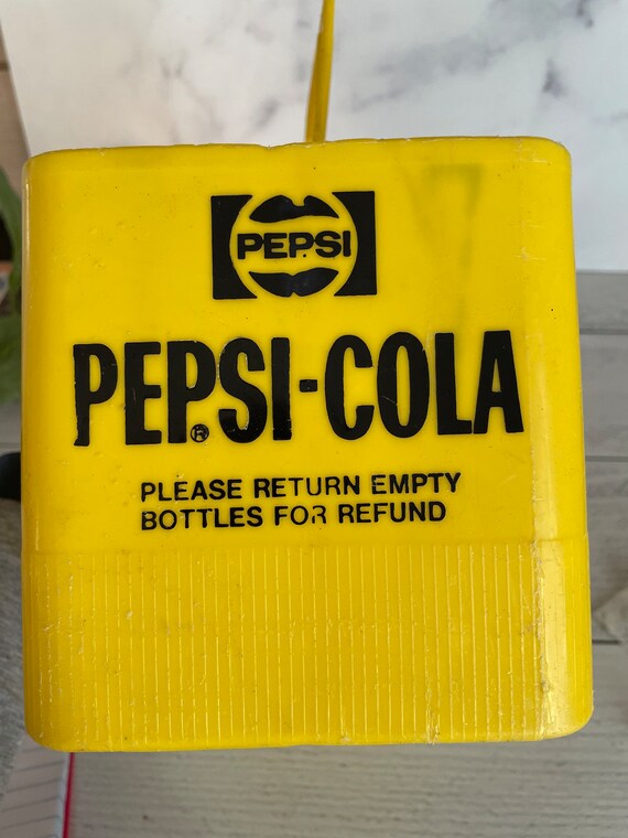 Vintage Pepsi, Pepsi Bottle Holder, Yellow Pepsi Stor… - Gem