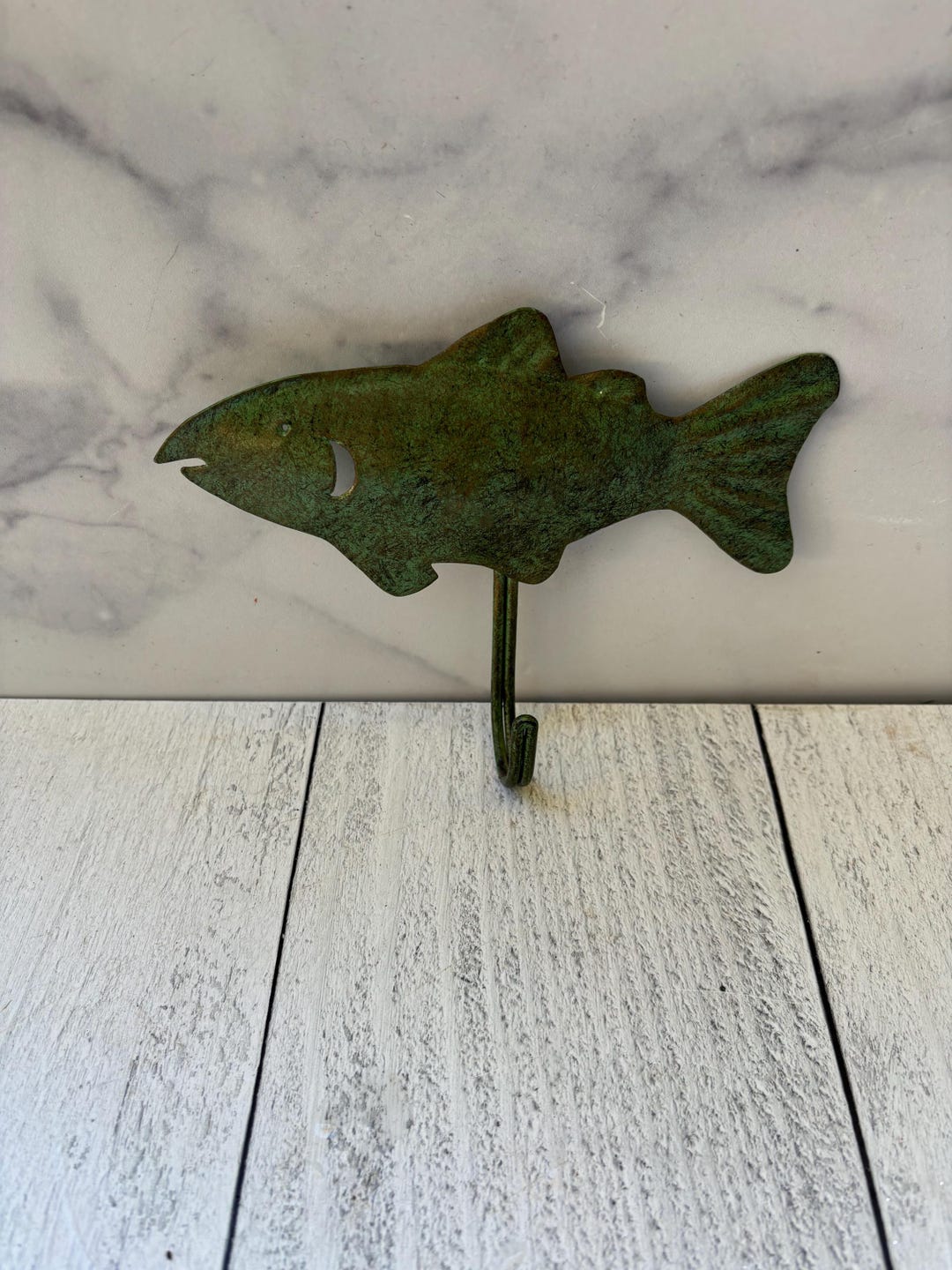 Fish Key Holder, Vintage Fish Key Holder, Vintage Fish Hook, Wall Fish ...