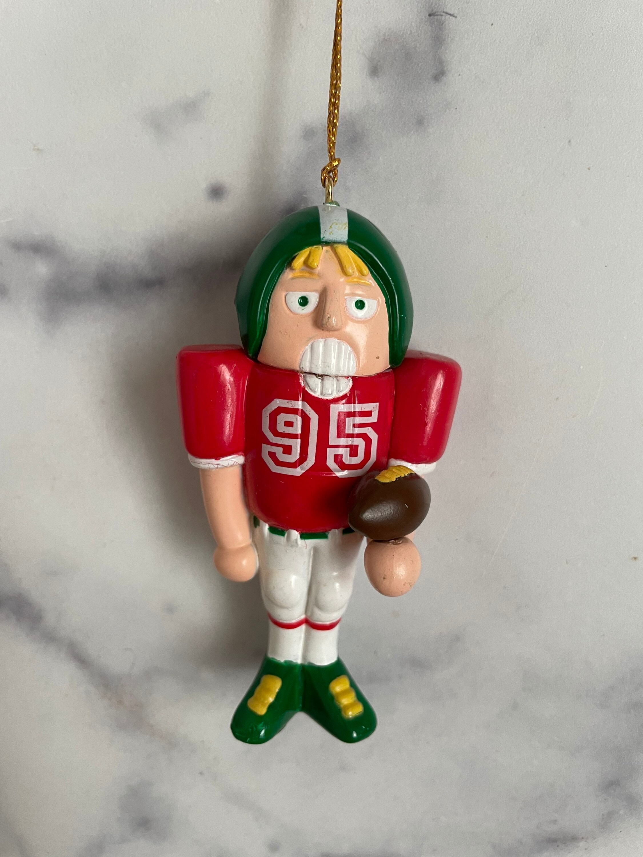 Vintage Football Player, Vintage Ornament, Vintage Football Ornament ...