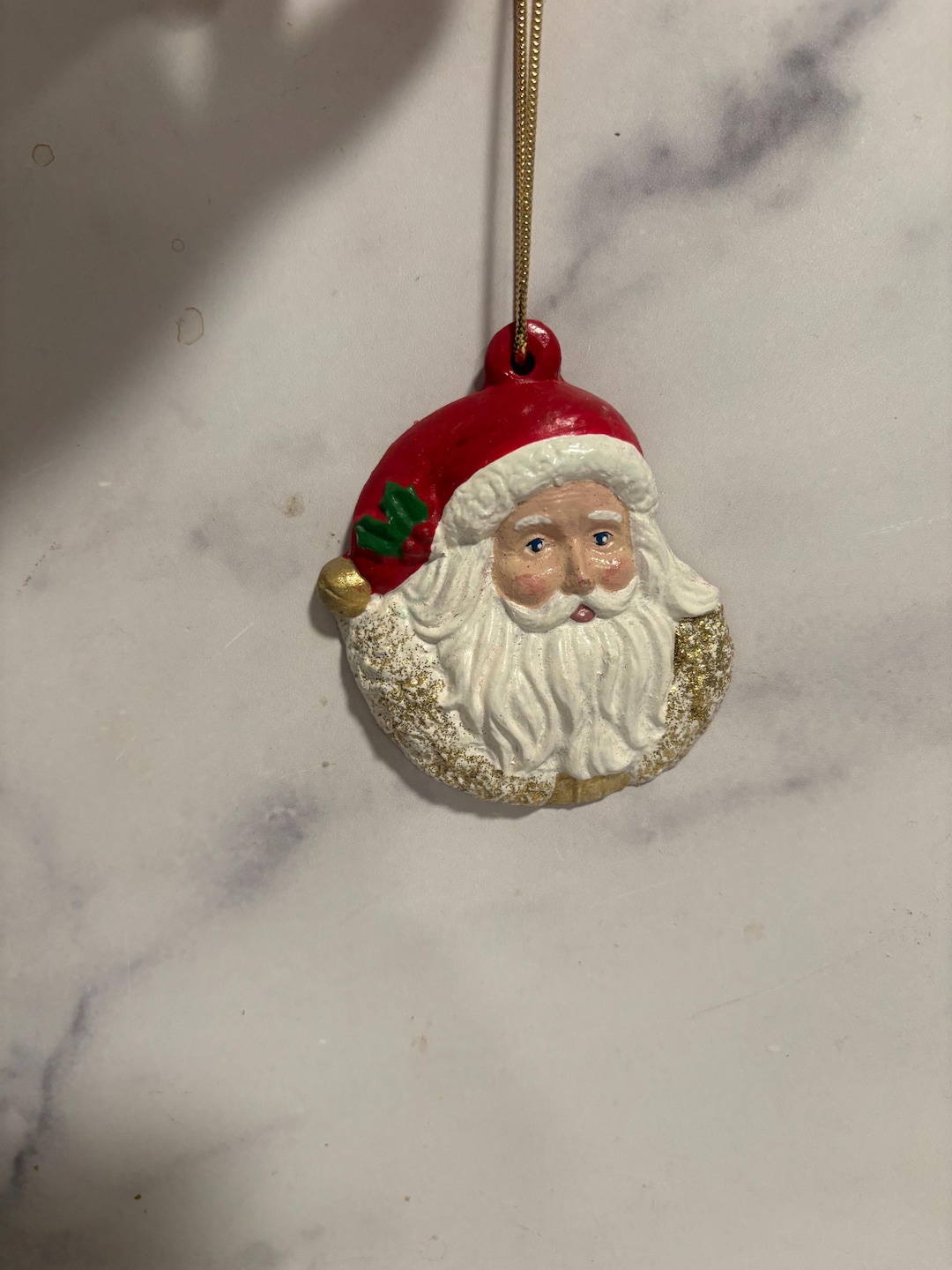 Vintage Santa Ornament, Old Santa Ornament, Santa Face Ornament, Santa ...