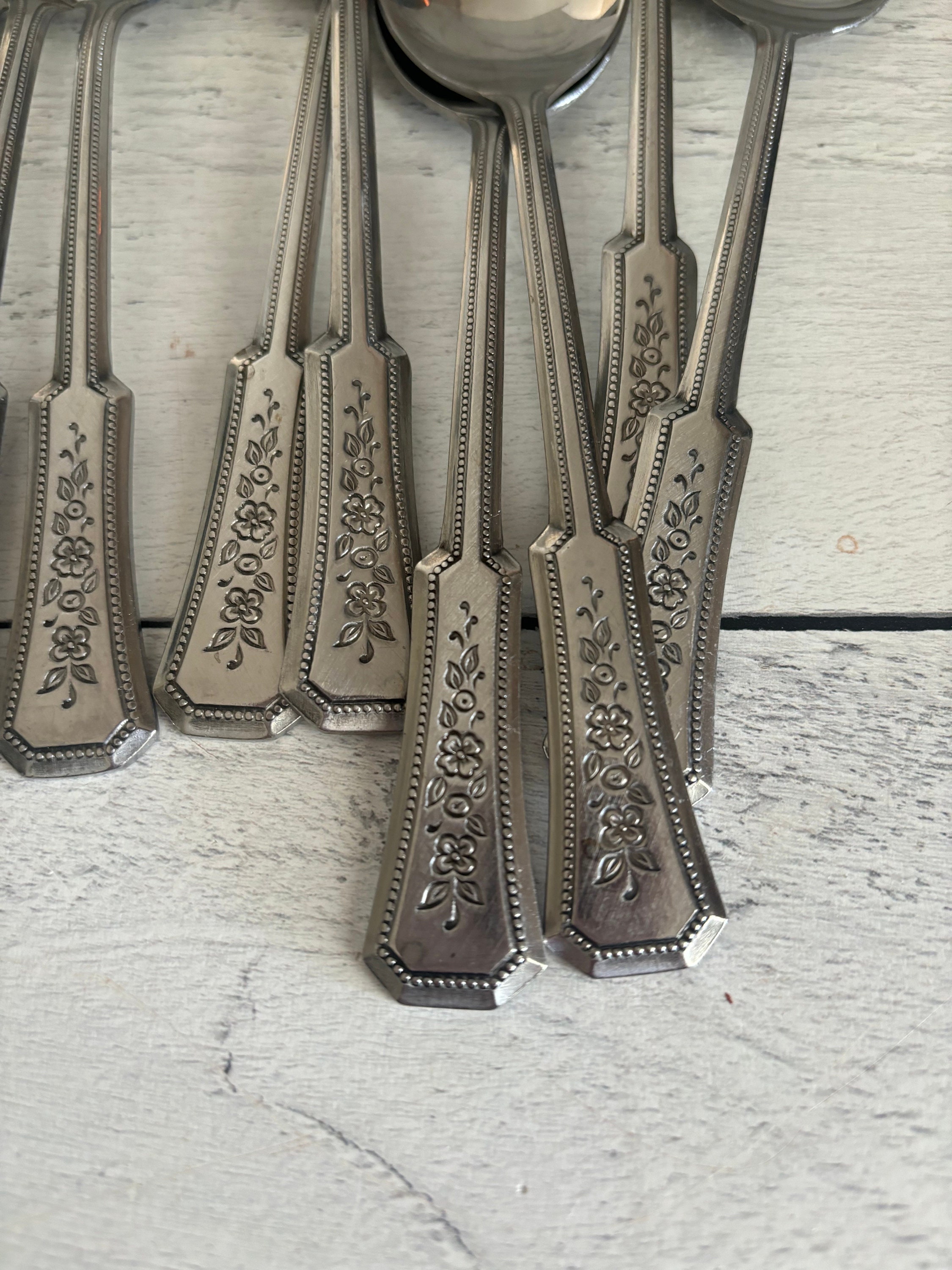 Vintage Rogers Utensils, Floral Spoons, Floral Spoons, Rogers Spoons ...