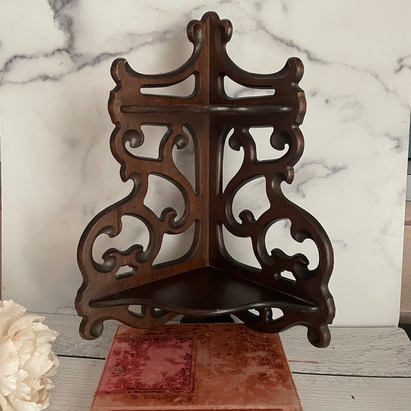 Antique Corner Shelf - Etsy