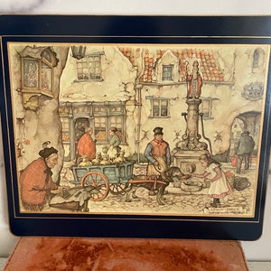 Vintage Trays, Lady Clare Trays, Anton Pieck Trays, Anton Pieck Art ...