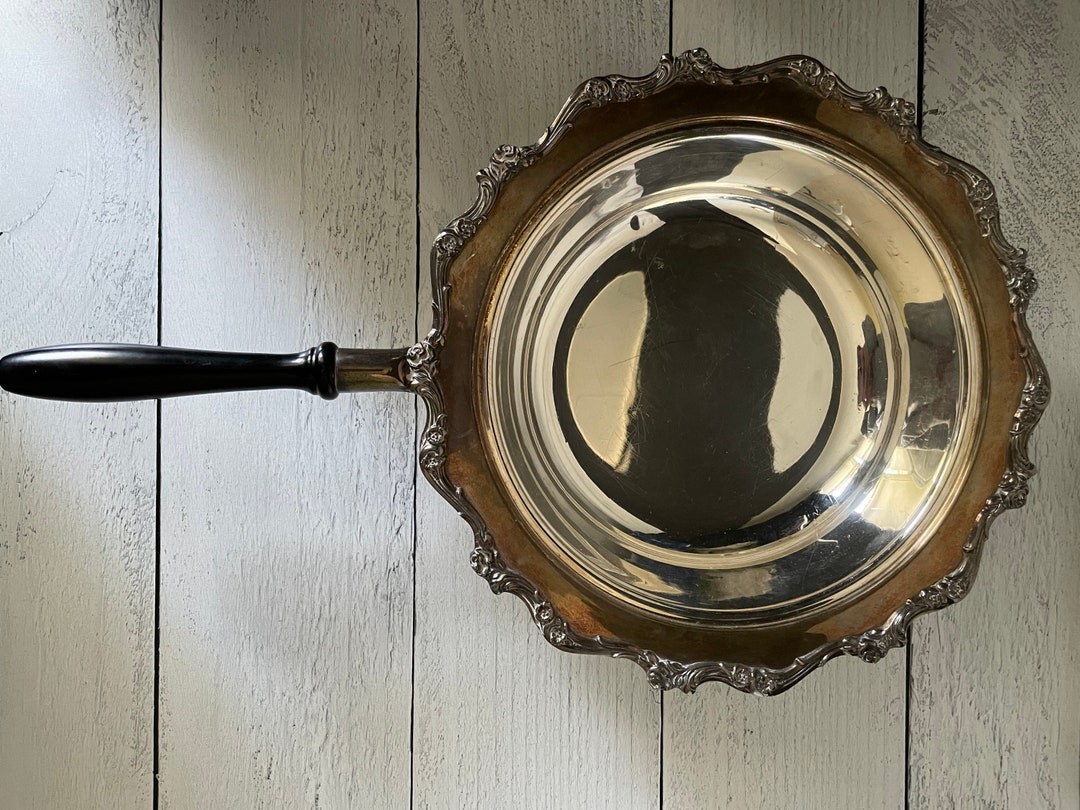 Vintage Silverplate Pan With Filigree, Webster Wilcox American Rose Pan ...