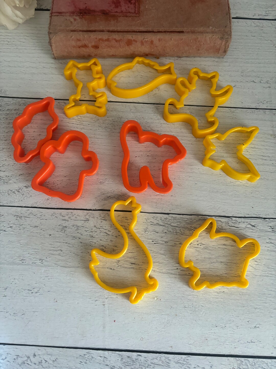 Vintage Cookie Cutter, Yellow Cookie Cutter, Orange Cookie Cutter ...