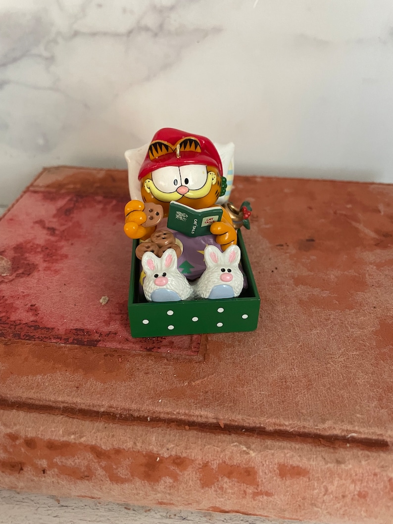 Vintage Enesco Garfield Ornament Napping Garfield Ornament - Etsy