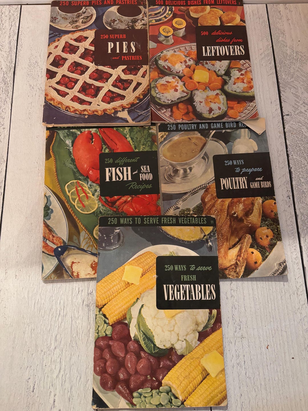 Vintage Cookbook, 250 Ways" Series Books, Cooking Book Sets, 1950s ...