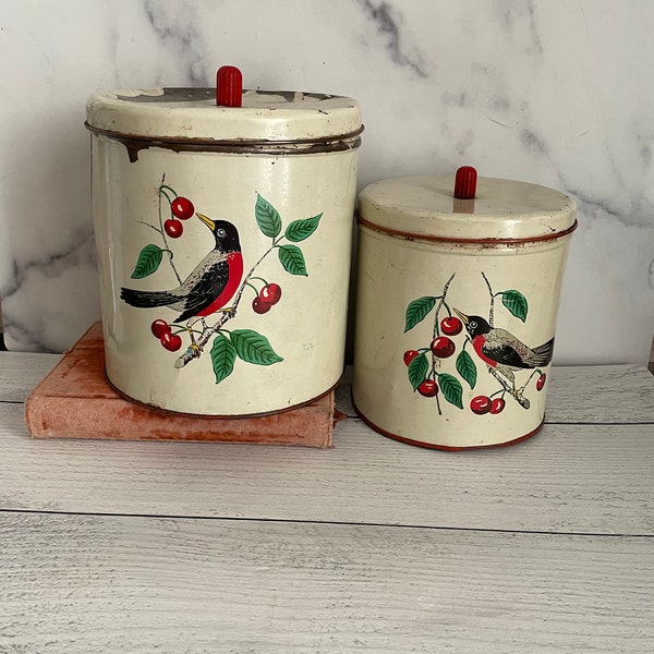 Vintage Canister - Etsy