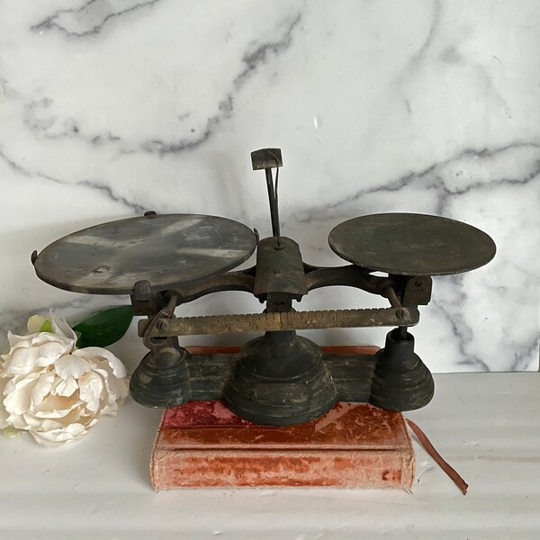 Antique Cast Iron Balance Scale - Etsy