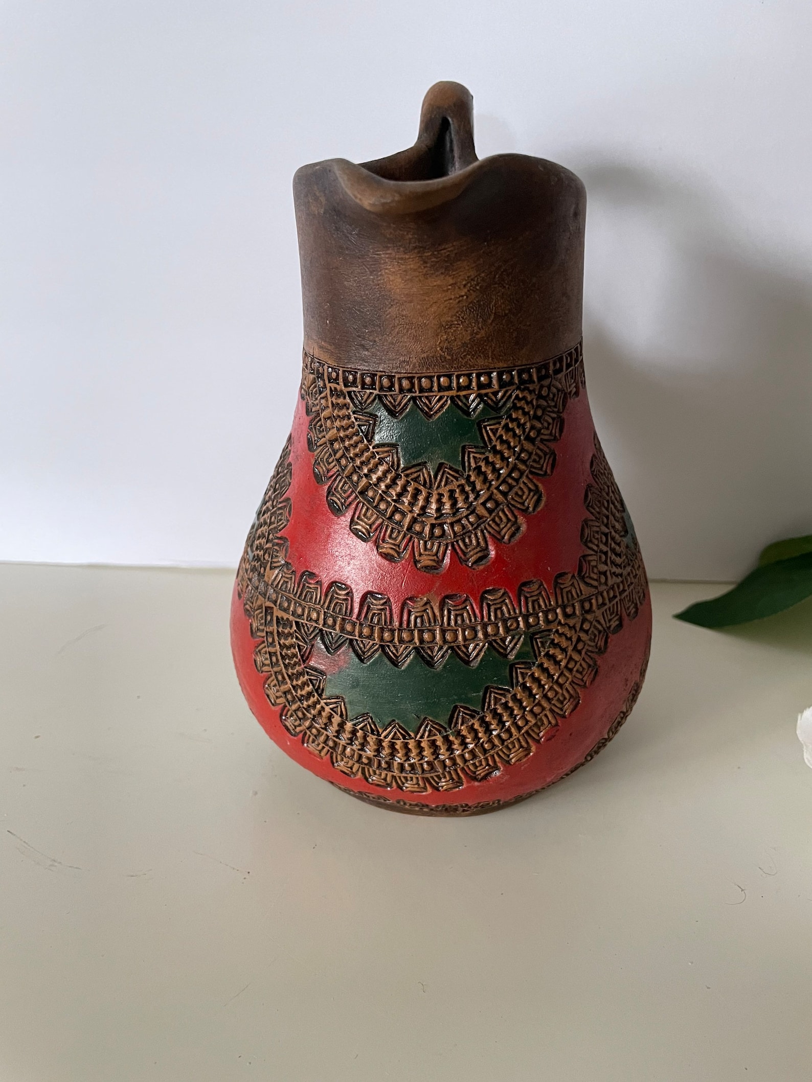 Vintage Pitcher Water Pitcher Earth Color Pitcher Orange - Etsy