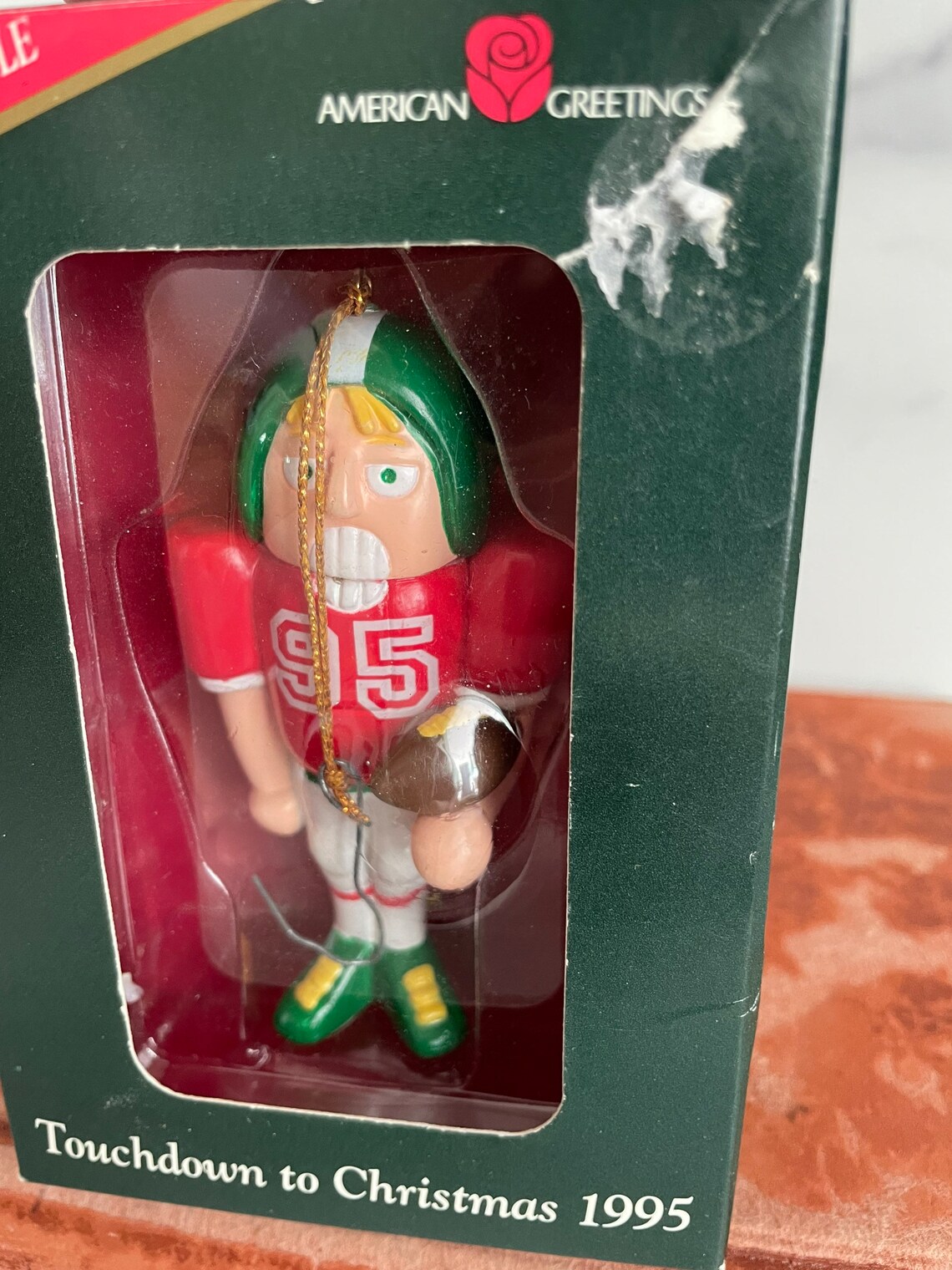 Vintage Football Player, Vintage Ornament, Vintage Football Ornament ...