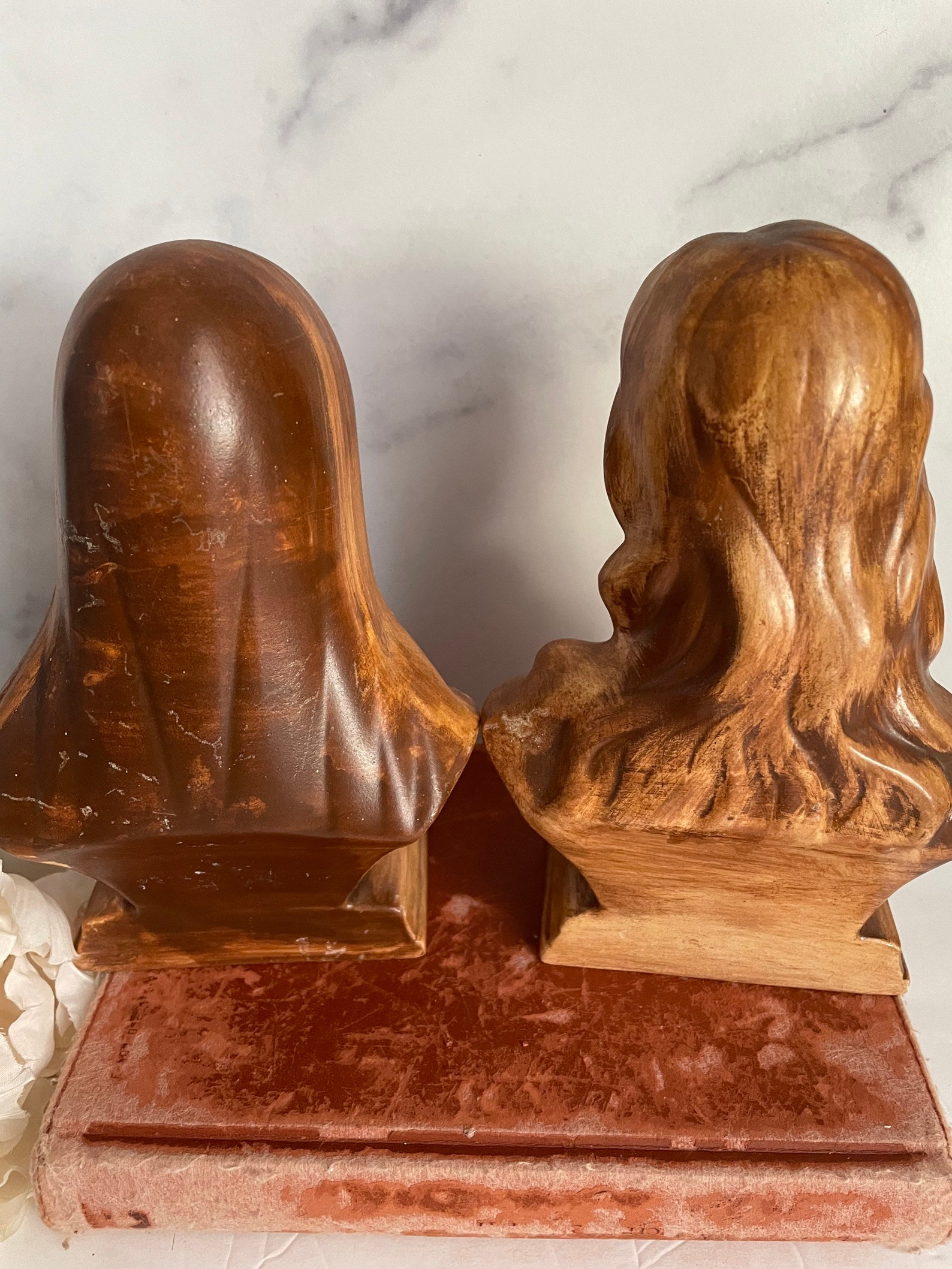 Ceramic Jesus and Mary Vintage Jesus Vintage Mary Holland - Etsy