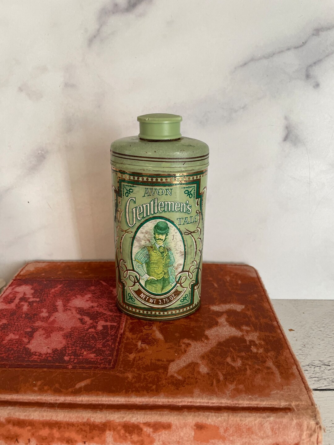 Vintage Gentlemen's Clint Talc, Avon Gentleman, Green Tin, Vintage ...
