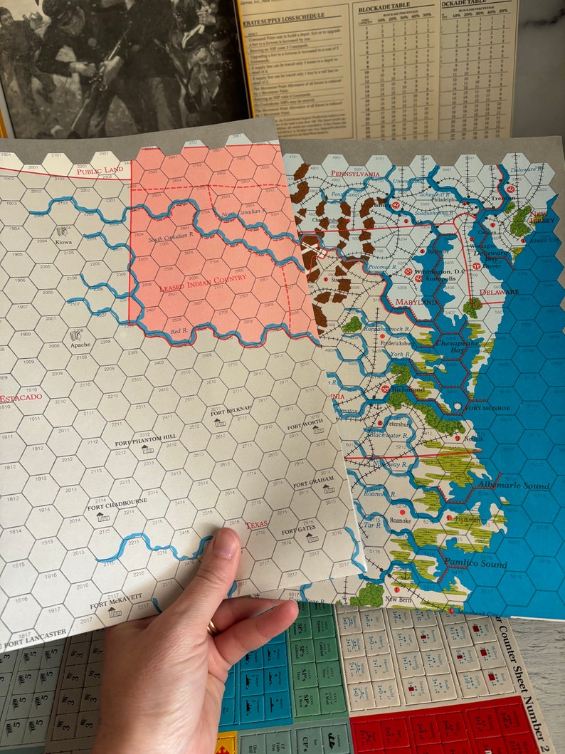 Vintage Board Game, the Civil War Game, War Board Game, the Civil War ...