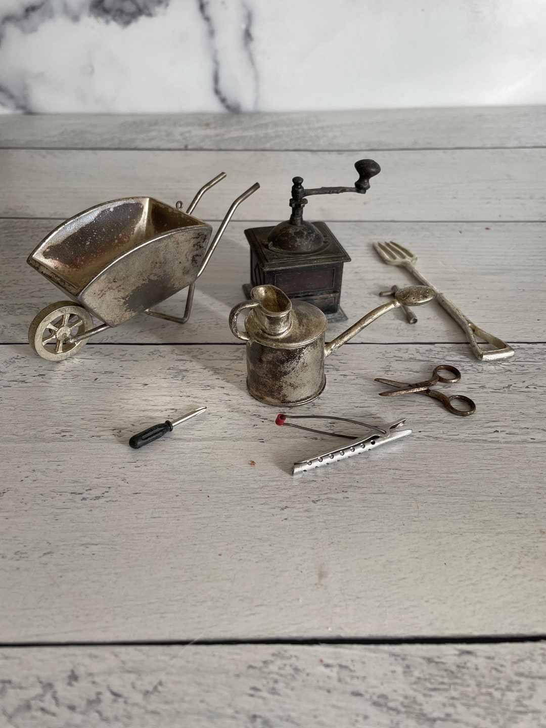 Vintage Dollhouse Tools, Dollhouse Pieces, Dollhouse Gardening ...