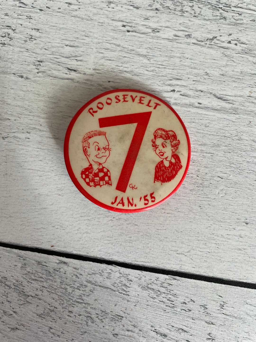 Vintage Roosevelt Pin, Roosevelt Memorabilia, Roosevelt 55, Pin ...