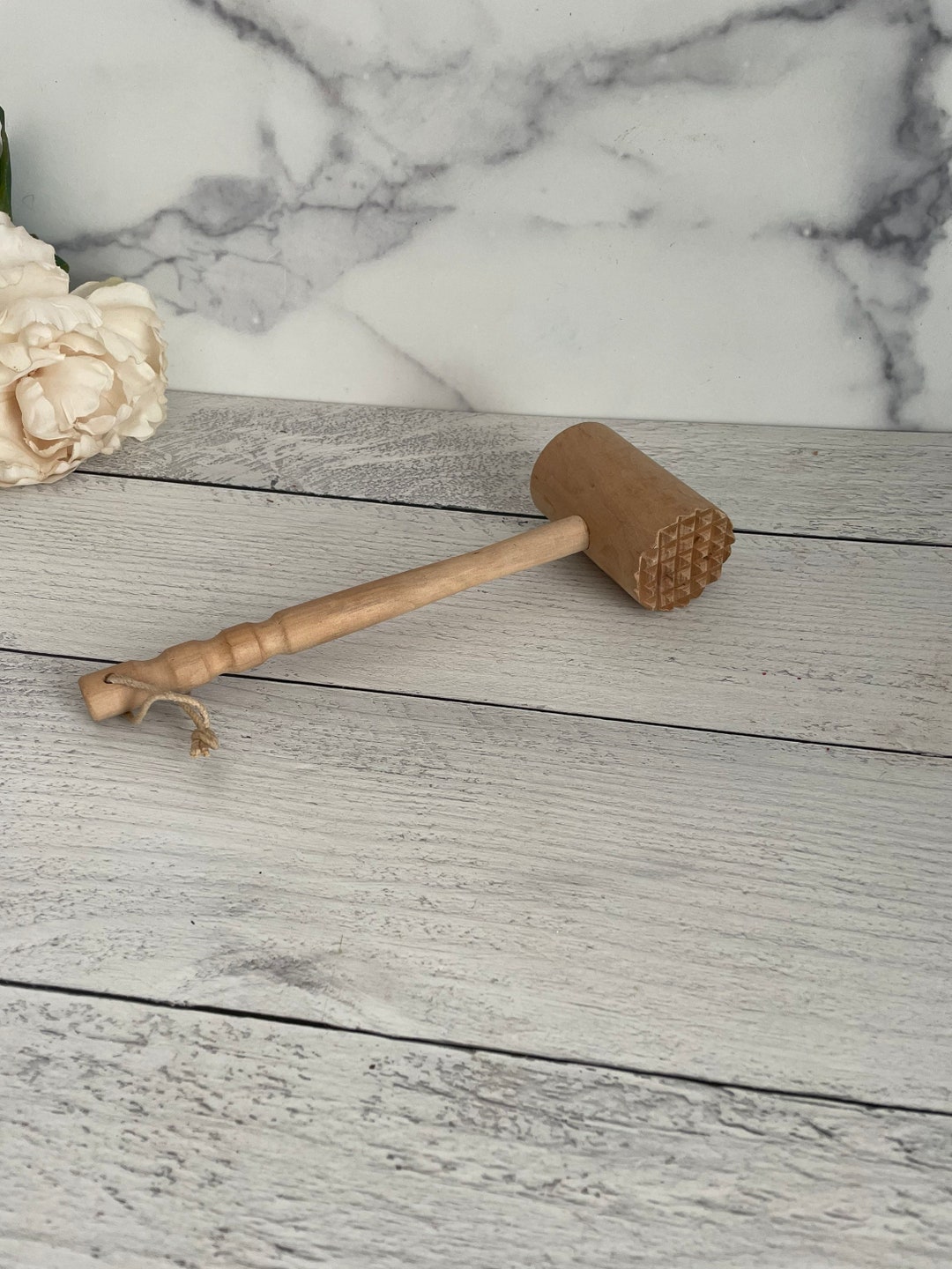 Vintage Meat Tenderizer, Wood Meat Tenderizer, Vintage Mullet, Wood ...