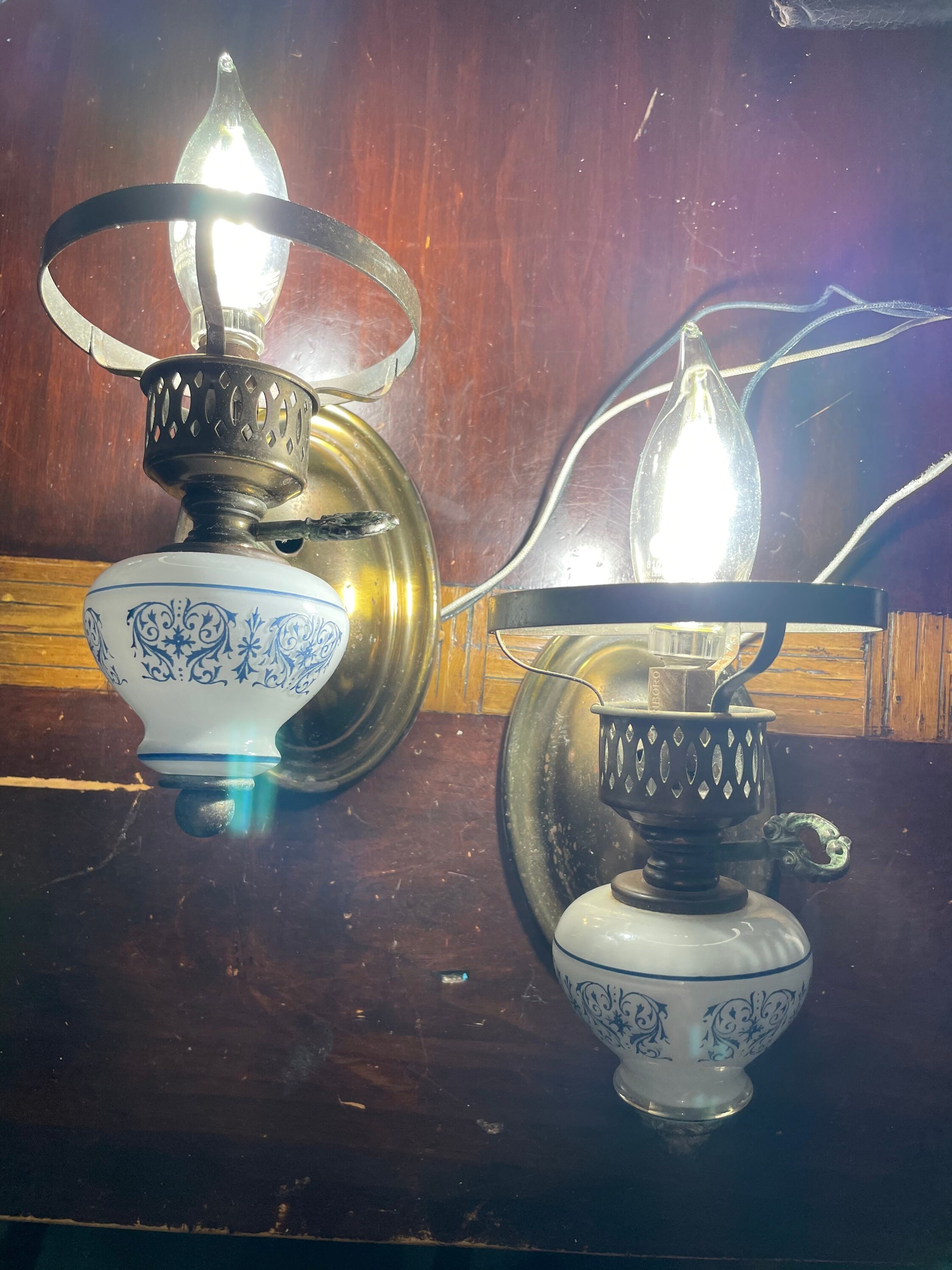 Vintage Sconce Lights Vintage Wall Lights Glass Wall Lights - Etsy