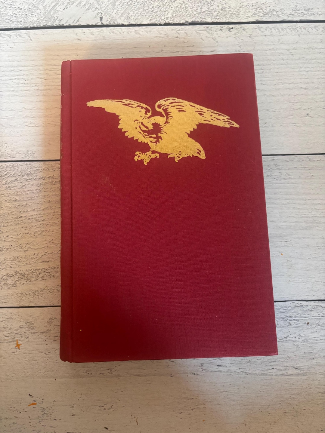 Cracks in the Construction Book, Vintage Red Book, Eagle Decorative ...